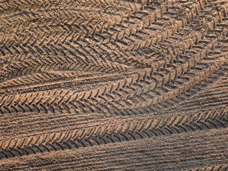 Spring Arable Land. Field and Beautiful Patterns from the Tractor. View ...