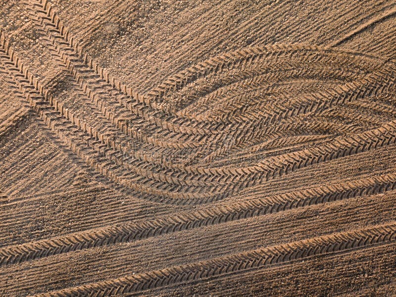 Spring Arable Land. Field and Beautiful Patterns from the Tractor. View ...