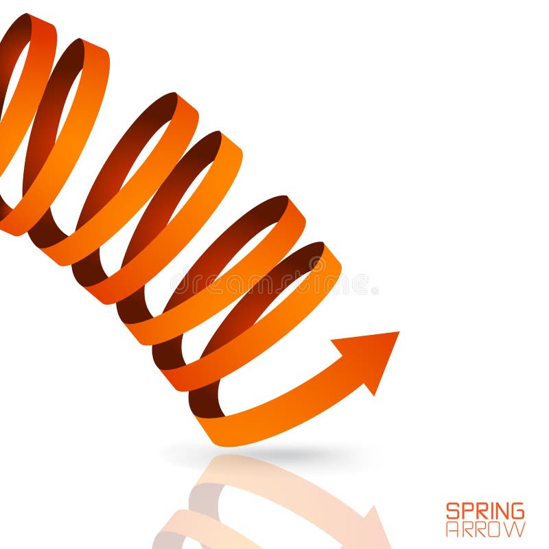 Spring Arrow stock vector. Illustration of networking - 26272584