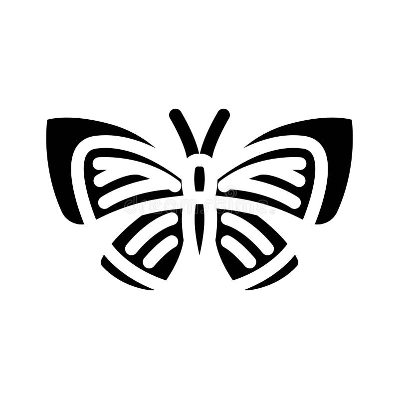 Spring Azure Insect Glyph Icon Vector Illustration Stock Illustration ...