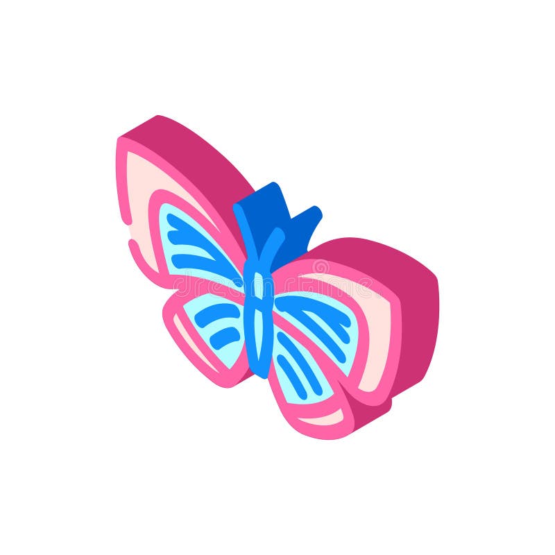 Spring Azure Insect Isometric Icon Vector Illustration Stock Vector ...