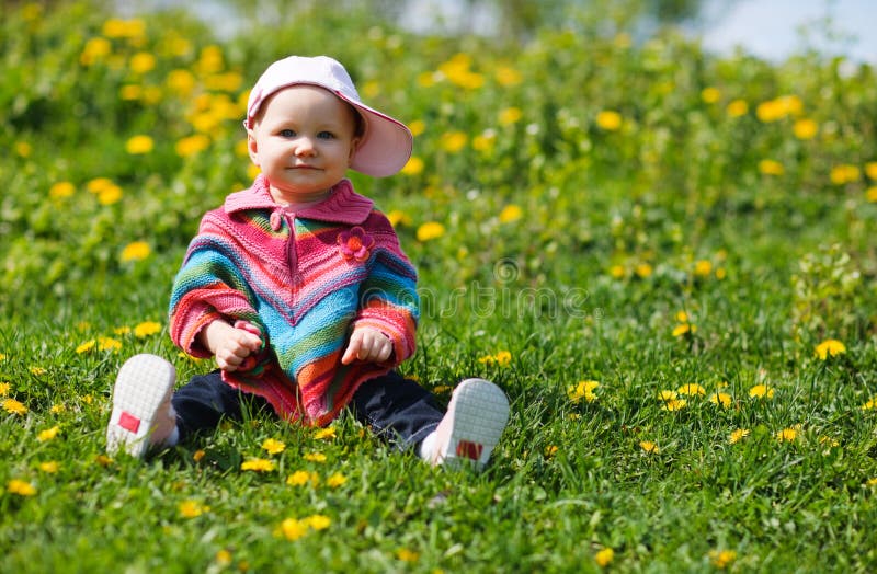 Spring Baby stock photo. Image of summer, girl, colorful - 9425812