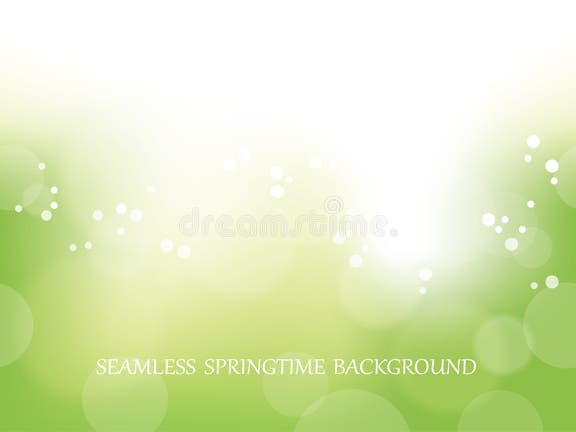 Abstract Seamless Springtime Background with Text Space, Vector ...