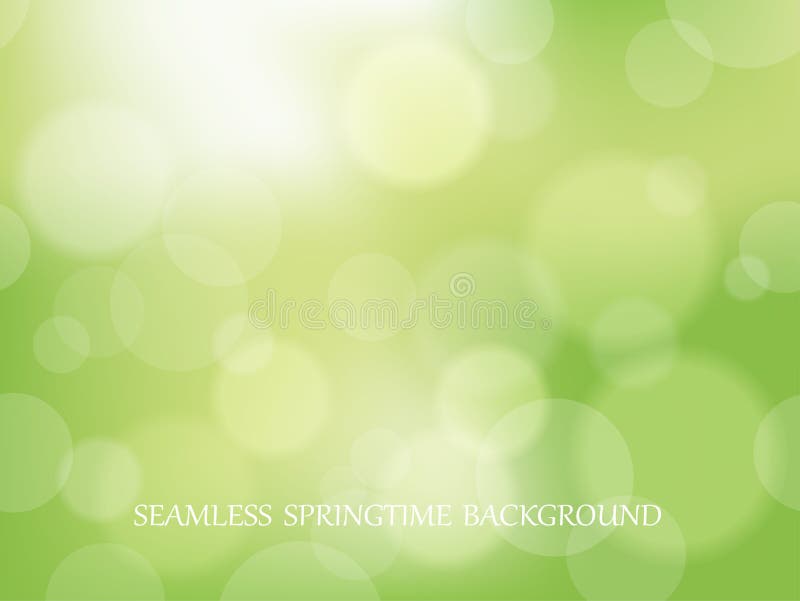 Horizontally Repeatable Abstract Seamless Green Springtime Background ...