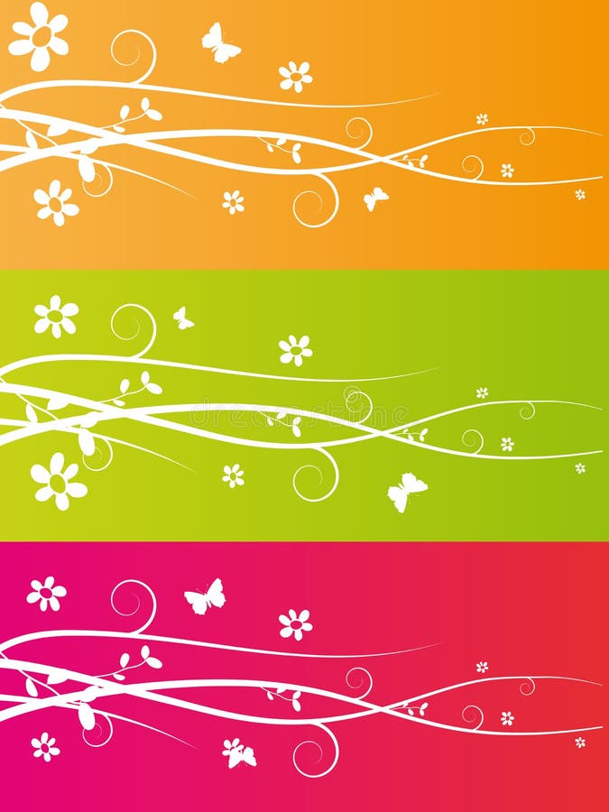 Spring Background stock vector. Illustration of line, butterfly - 4376282