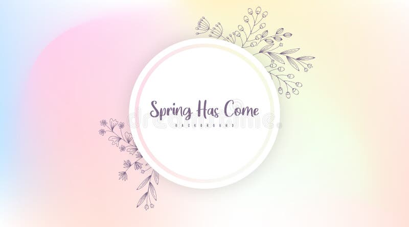 Spring Background Illustration Vector. Flowers of Spring Background ...