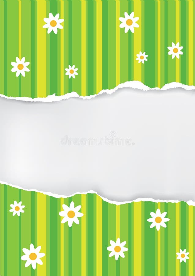 Green Ripped Paper Background. Stock Vector - Illustration of surface ...