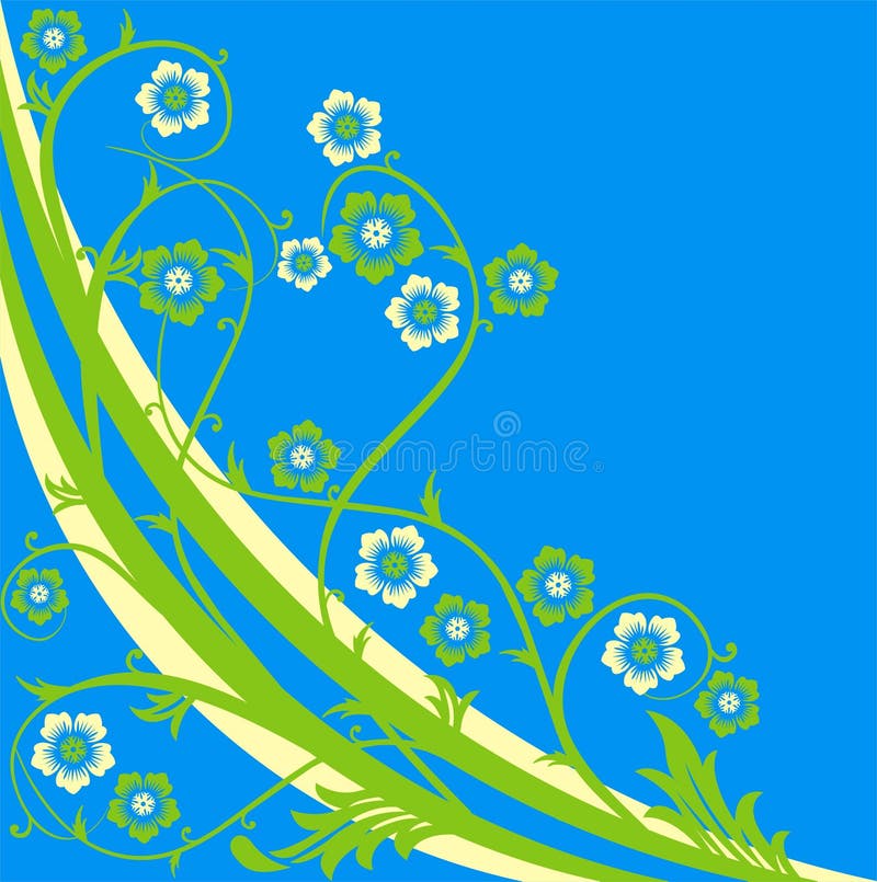 Spring background, vector stock vector. Illustration of liane - 561562