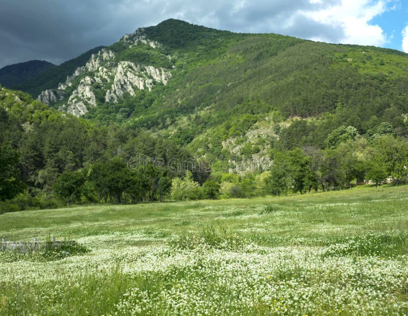 Spring in the Balkan Mountains in Bulgaria Stock Photo - Image of ...
