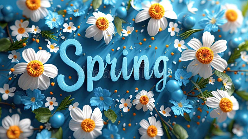 Spring Banner,Background Posters, Brochure.Generative AI Stock ...