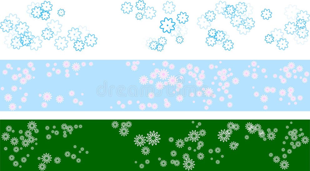 Spring banner set stock illustration. Illustration of border - 12645678