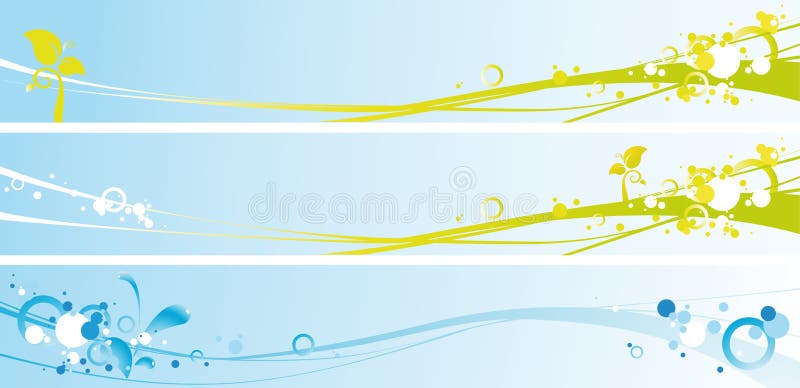 Spring banners stock vector. Illustration of circle, line - 12259410