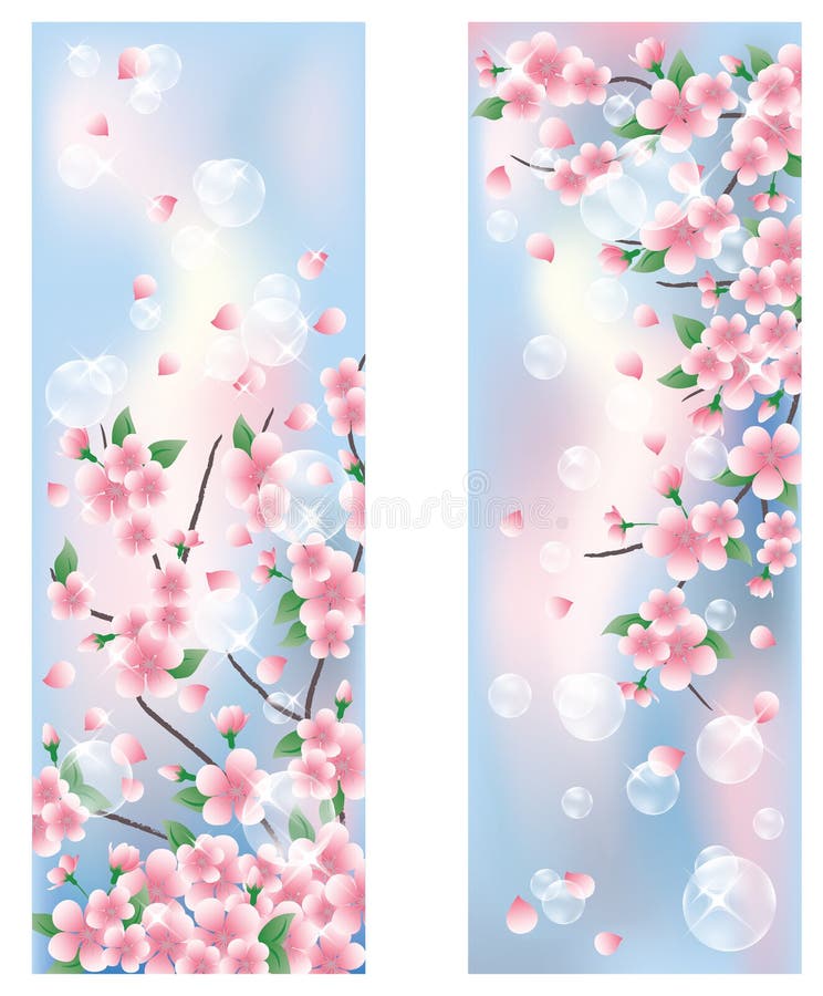 Spring banners stock vector. Illustration of daylight - 23295024