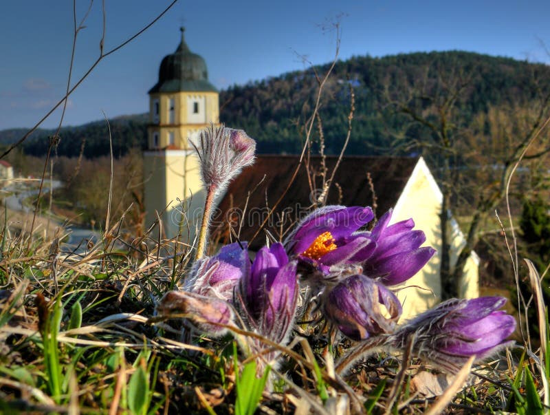 Spring in Bavaria stock photo. Image of spring, blue, quiet - 4933376