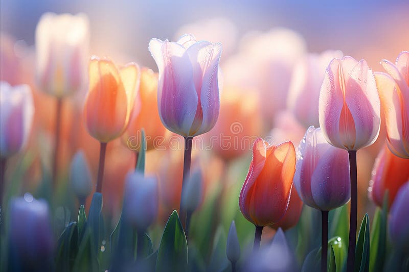 Capture the Essence of Spring in a Vibrant Background. Stock ...