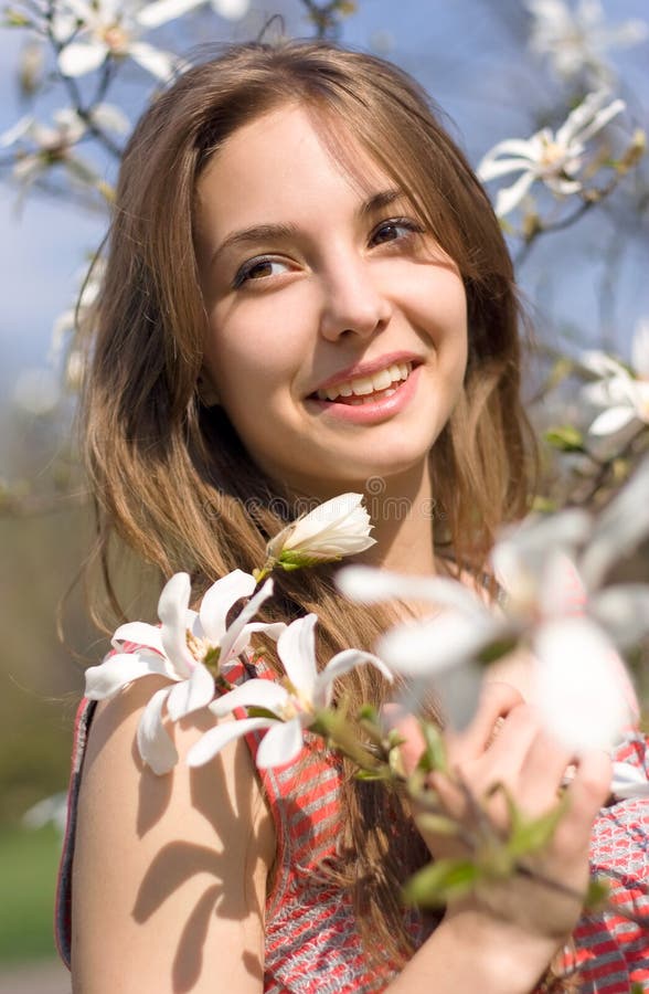 Spring Beauty in Nature with Flowers. Stock Image - Image of away ...