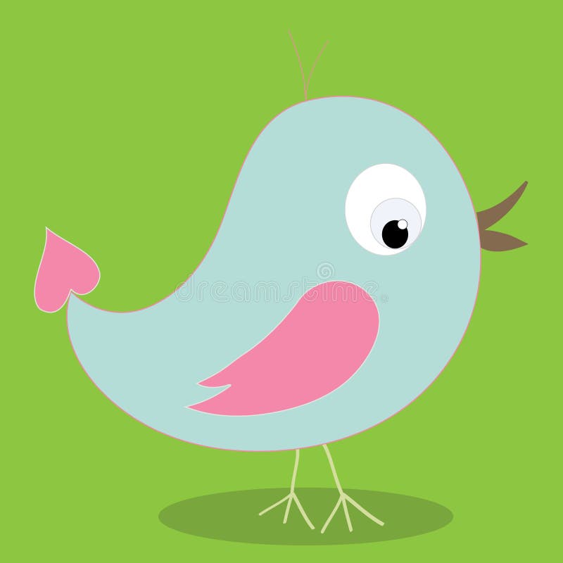 Spring bird blue 13 stock vector. Illustration of graphic - 197988768