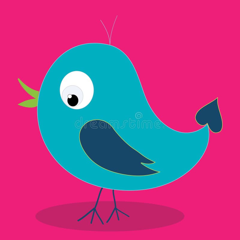 Spring bird right 09 stock vector. Illustration of cartoon - 197988775