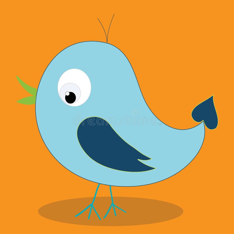 Spring bird right 11 stock vector. Illustration of spring - 197988778