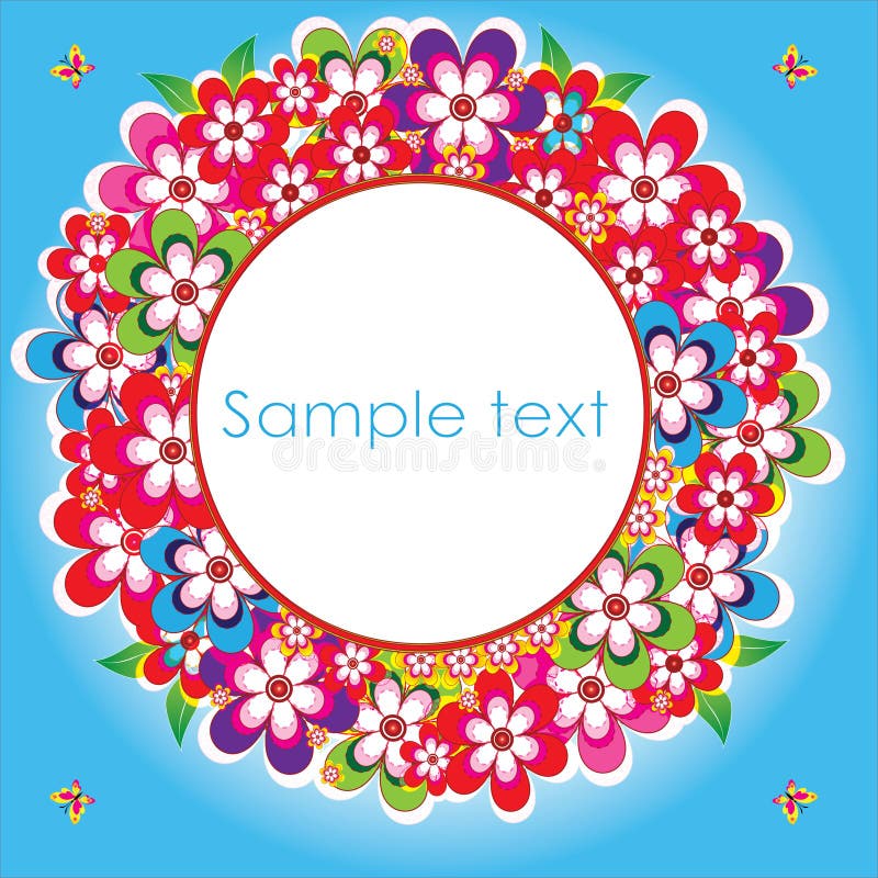 Spring_blank stock vector. Illustration of graphic, decorative - 23655532