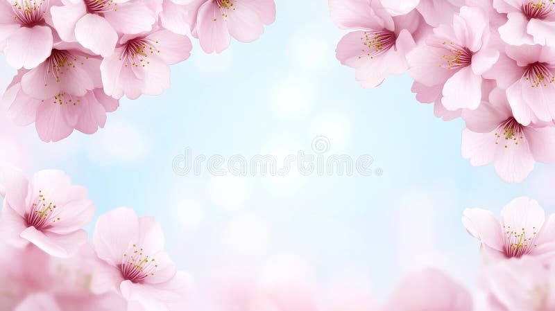 Spring Blooms of Pink Cherry Trees with an Easter Sunrise, Perfect for ...