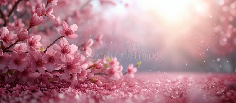 Spring Blossom Background. Blank Background for Advertising or Text. AI ...