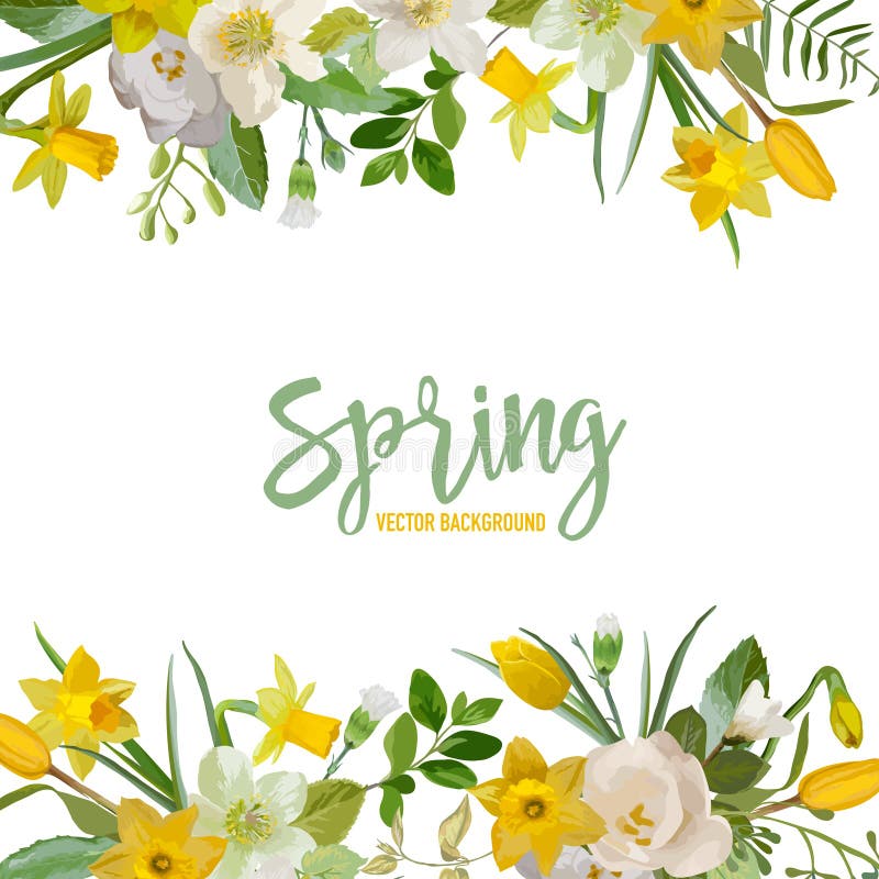 Spring Blossom Background - Flowers Stock Vector - Illustration of ...
