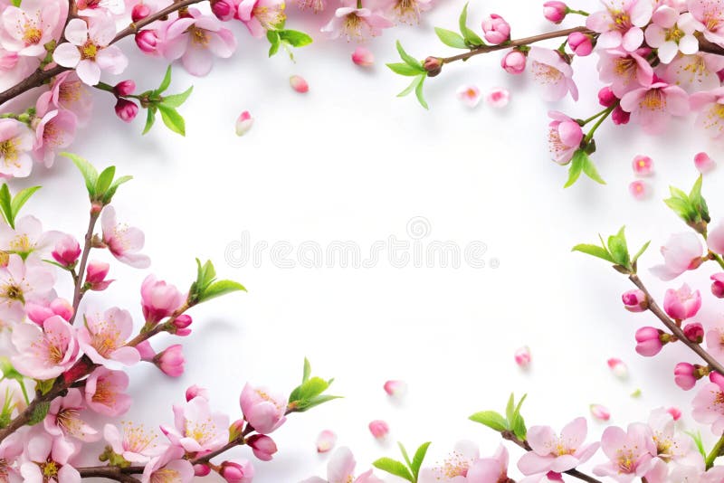 Spring Blossom Border Stock Illustrations – 165,368 Spring Blossom ...