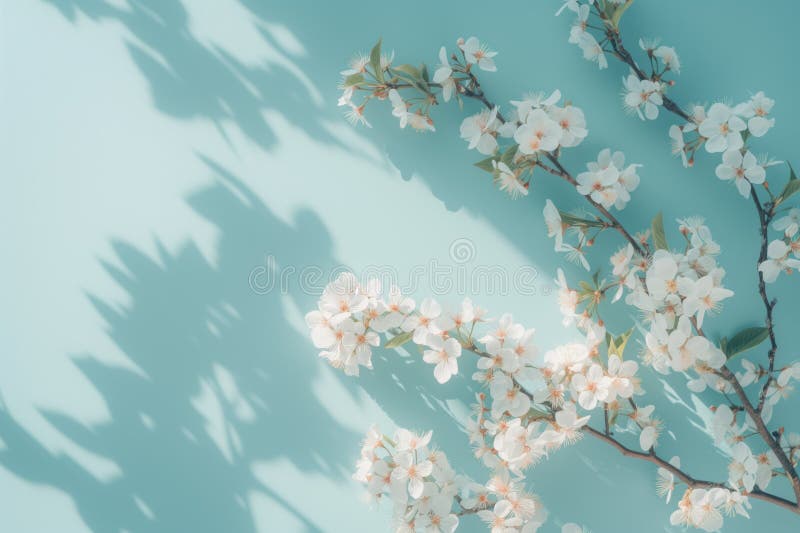 Spring Blossoming of an Apple Tree Against the Backdrop of Playing ...