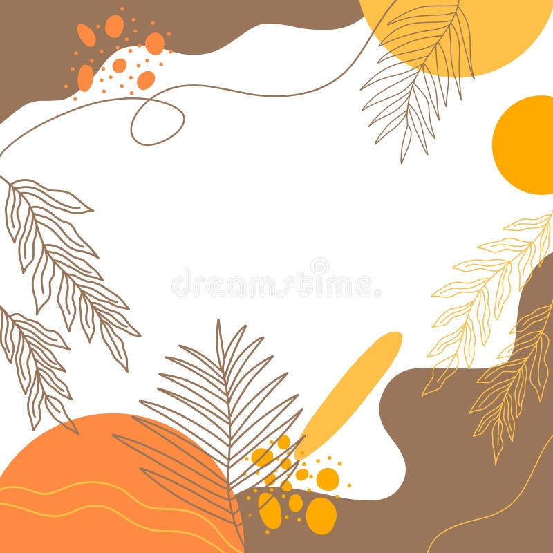 Spring Border Background Border Background Dengan Elemen Pegas Stock ...