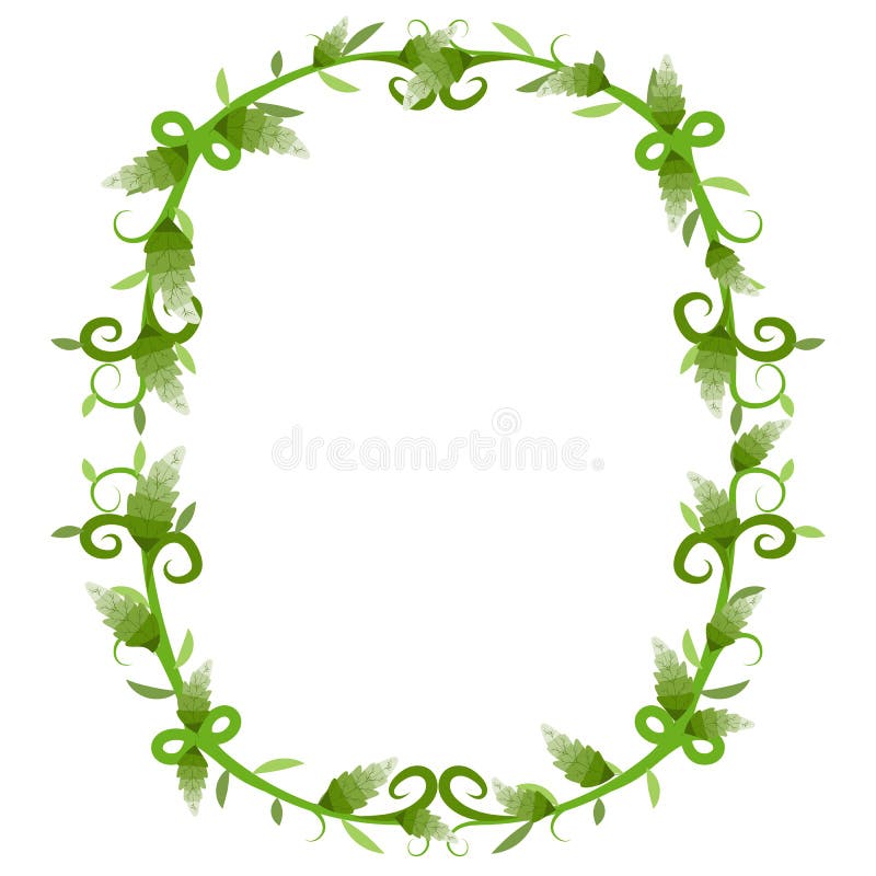 Spring Botanical Frame Illustration Stock Vector - Illustration of ...