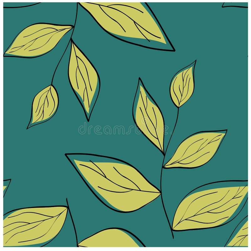 Spring Botanical Print. Vector Retro Floral Seamless Pattern. Seamless ...