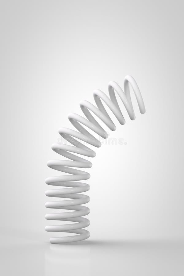 The Spring Bounces Off the Surface. Close-up Stock Illustration ...