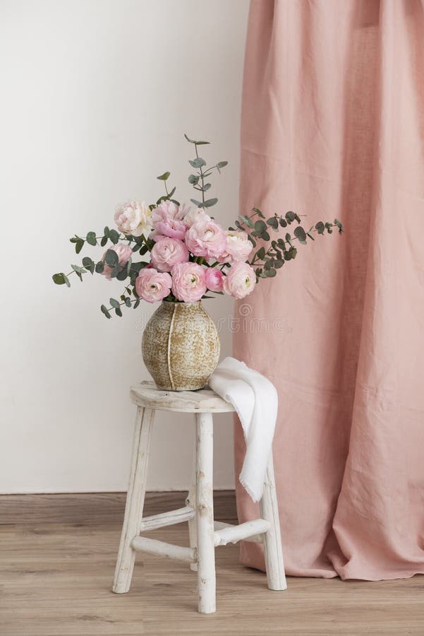 Spring Bouquet of Peonies and Ranunculus Stock Photo - Image of card ...