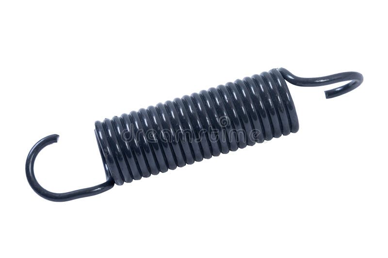 Spring of Brake Drum Coupling Pads on an Isolated White Background ...