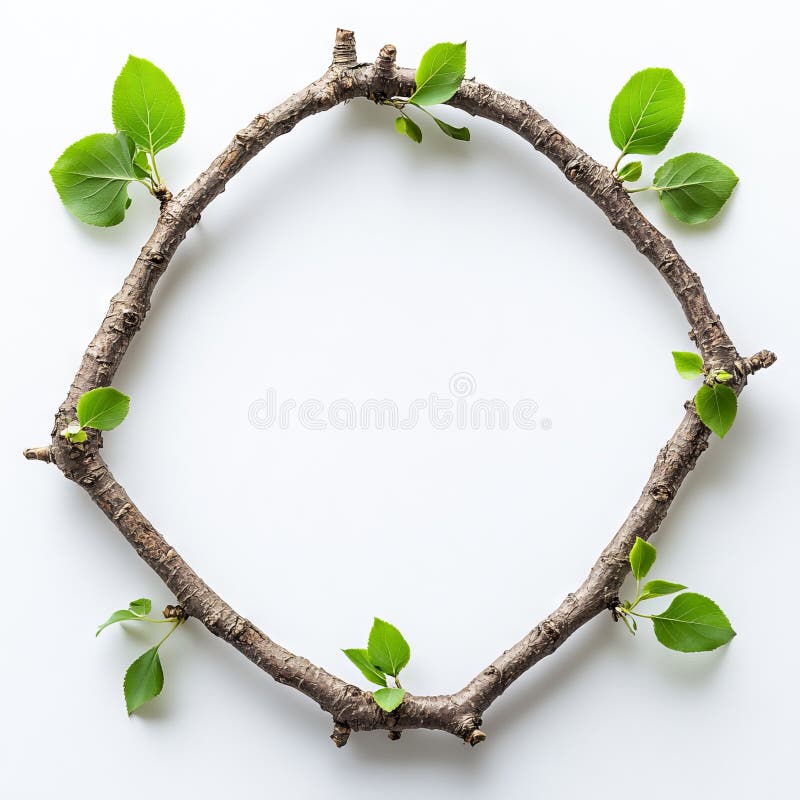 Spring Branch Frame: a Square Frame Composed of Fine Twigs and Lively ...