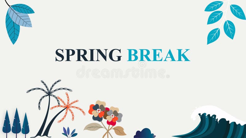 Spring Break Escape, Sun, Fun, and Adventure Stock Illustration ...