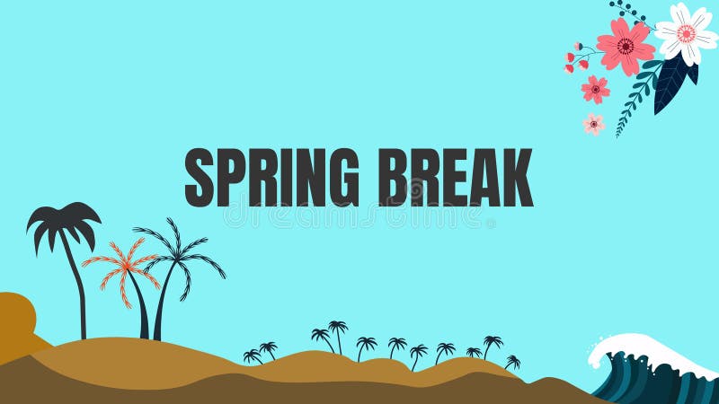 Spring Break Escape, Sun, Fun, and Adventure Stock Vector ...