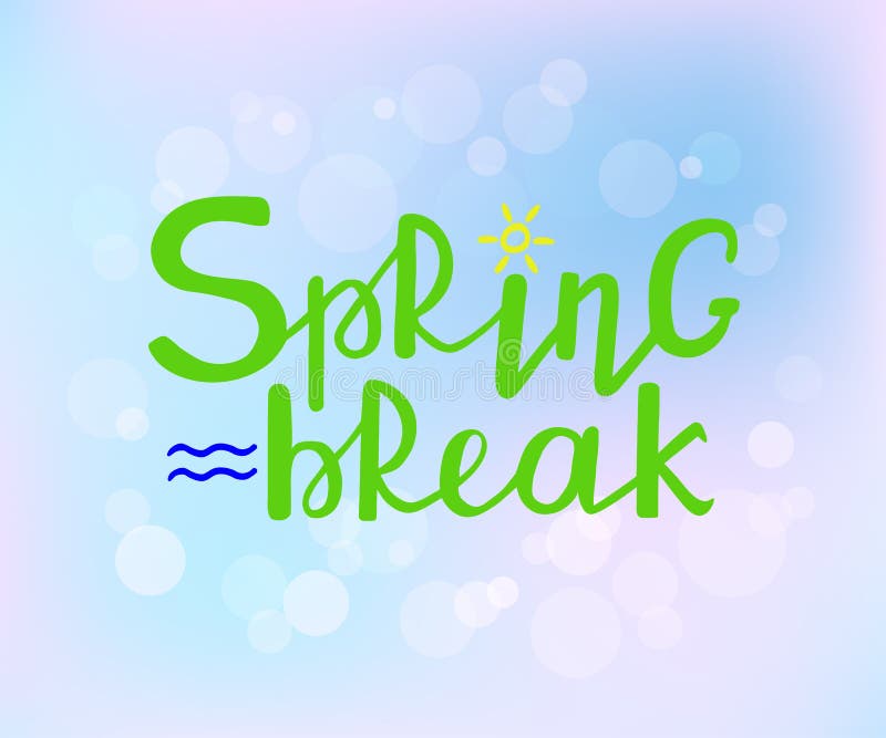 Spring Break Background Stock Illustrations – 3,986 Spring Break ...