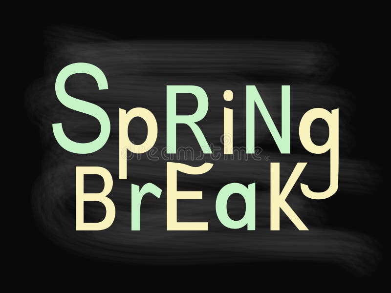 Spring Break Lettering Stock Illustrations – 198 Spring Break Lettering ...