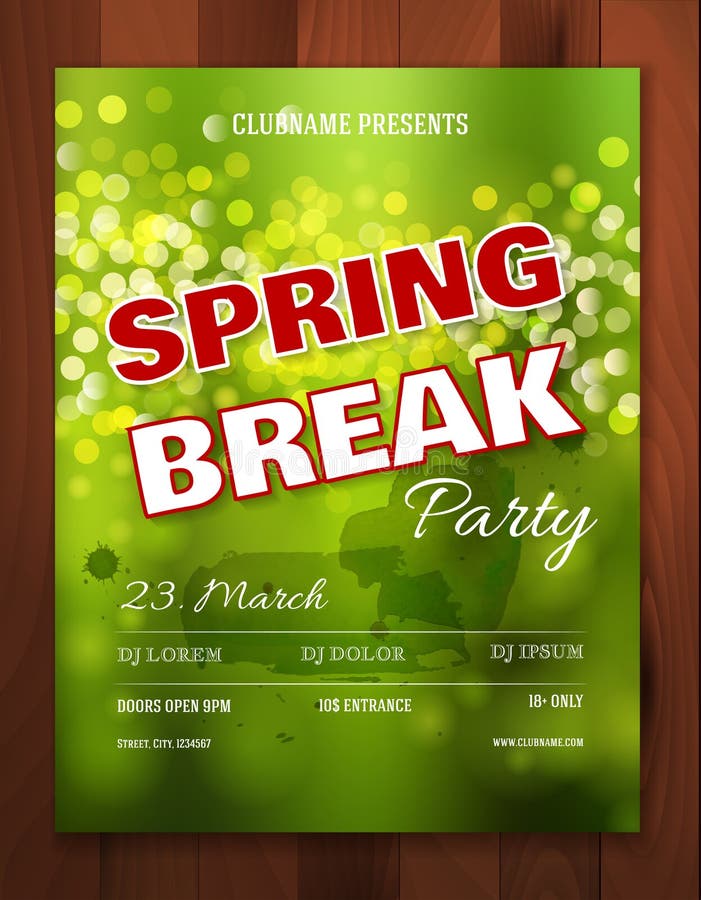 Spring Party Flyer Stock Illustrations – 21,079 Spring Party Flyer ...