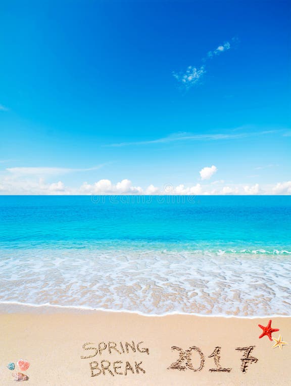 Spring Break 2017 on the Sand Stock Photo - Image of tropical, beach ...