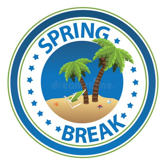 Spring Break stamp stock illustration. Illustration of party - 38903262