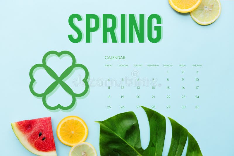 Spring Break Weather Planner Concept Stock Illustration - Illustration ...