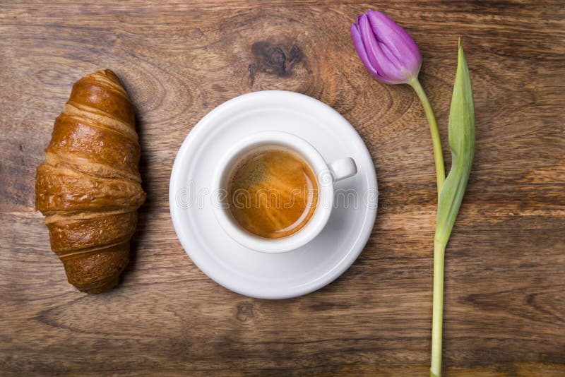 Spring breakfast stock photo. Image of flower, service - 77210254