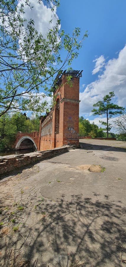 Spring, bridge, sky stock photo. Image of bridge, architecture - 227724396
