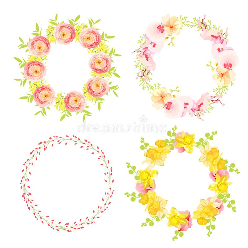 Spring Fresh Peony, Anemone, Camellia, Brunia Flowers and Eucaliptis ...