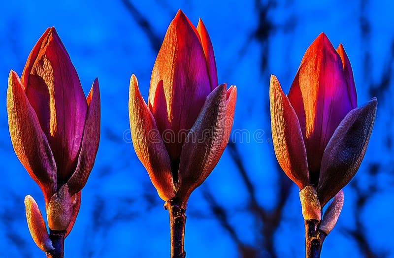 Spring Brings Forth Fresh Buds and Leaves on a Tree in the Garden Stock ...