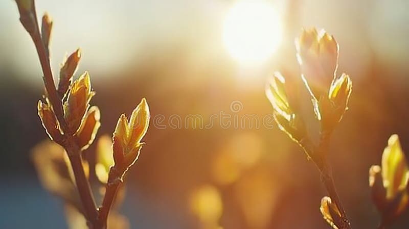Spring Buds Sunrise Backlit Garden Nature Stock Photos - Free & Royalty ...