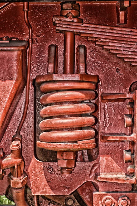 Spring bumper stock image. Image of power, industry, railroad - 25545023